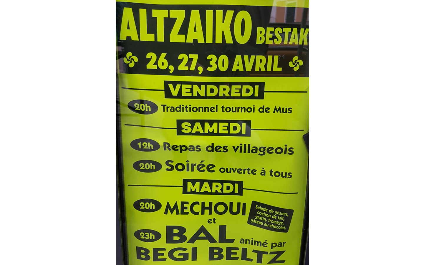 Fêtes locales in ALCAY-ALCABEHETY-SUNHARETTE (64470)