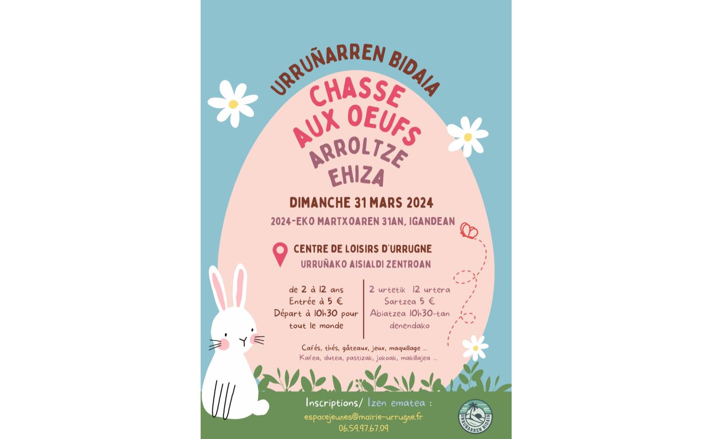 Chasse aux oeufs à URRUGNE (64) | Animations