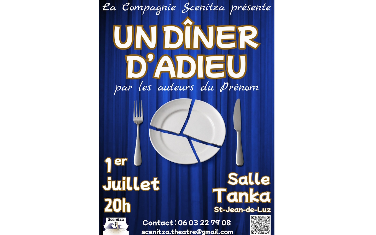 Théâtre Une dîner d'adieu à SAINT-JEAN-DE-LUZ (64500)