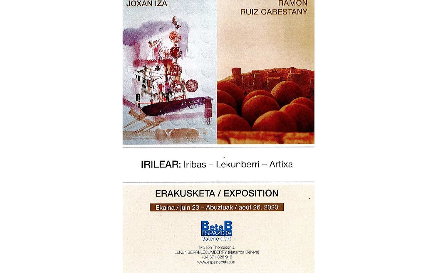 Exposition Joxan Iza et Ramon Ruiz Cabestany à LECUMBERRY (64) | Animations