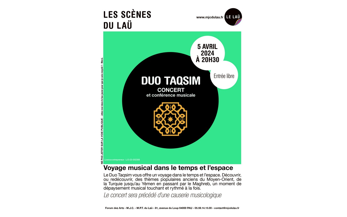 Les Scènes du Laü à PAU (64) | Animations