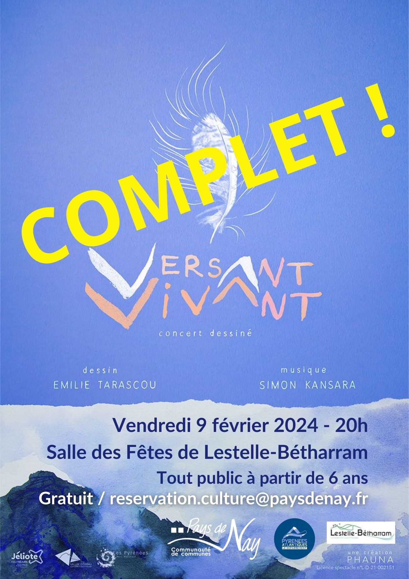 Spectacle Versant Vivant - Complet à LESTELLE-BETHARRAM (64) | Animations