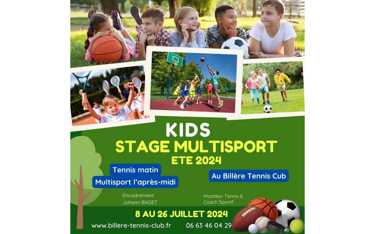 Stage Kids Multisport Eté 2024 en BILLERE (64) | Eventos