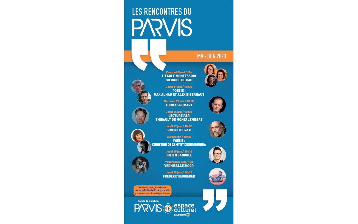 Le Parvis - Rencontre avec JULIEN SANDREL en PAU (64) | Eventos